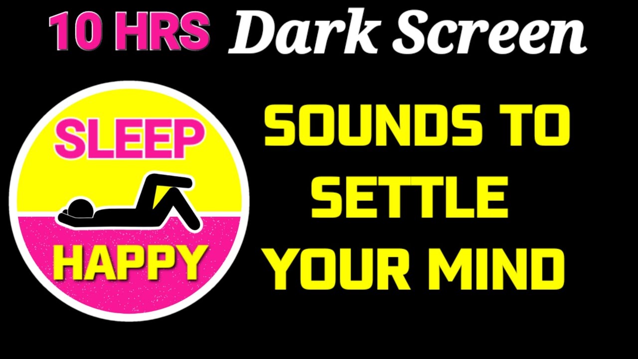 Stop Insomnia NOW! With This 10hr Steady Sound On A Black Screen! Sleep ...