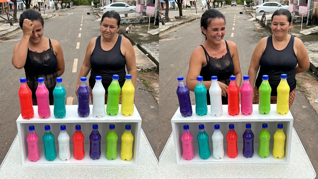 ADIVINHE E GANHE: R$5 se acertar a cor da garrafa! - YouTube