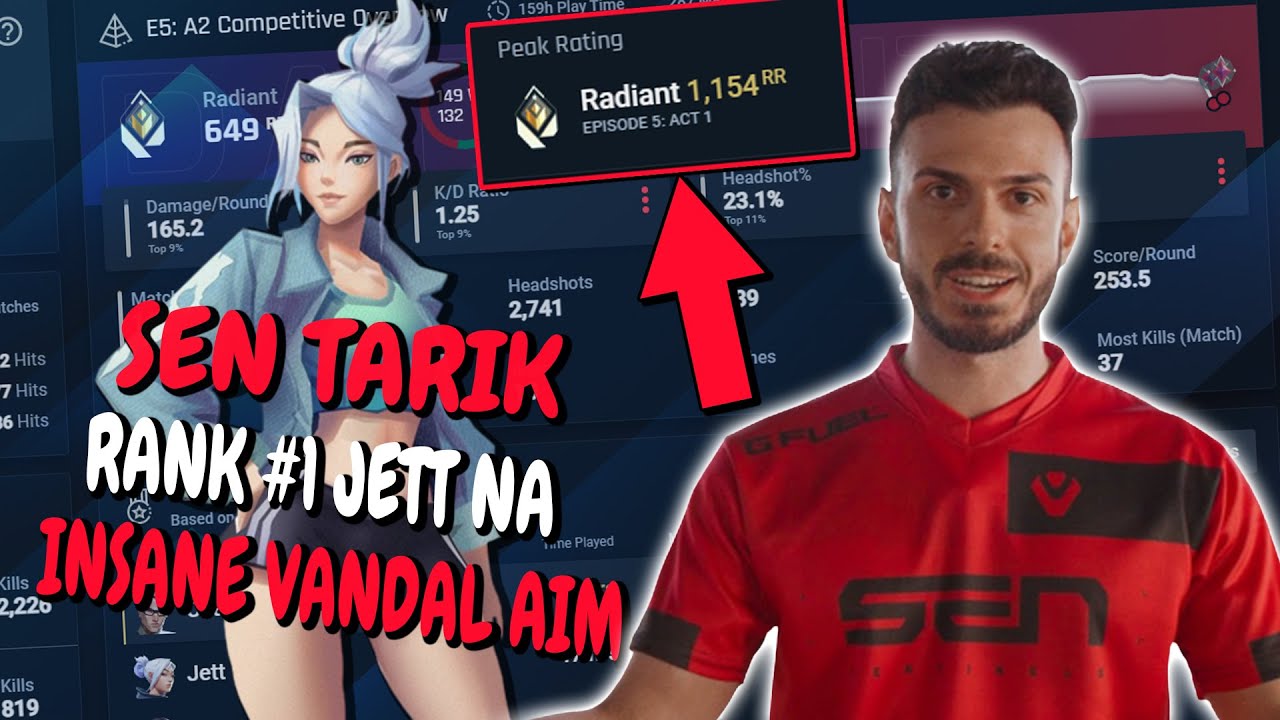 SEN Tarik is GRINDING The New Act for RANK #1 NA?!?! *Insane Jett Aim ...