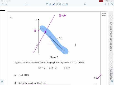 IAL, Edexcel, Oct 2020, P3, Q4, Functions and Graphs, Modulus Function, Pure, Nick Peters, WMA13 ...