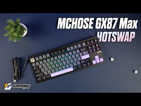 MCHOSE GX87 Max %80 TKL RGB Kablosuz Hotswap Black Anodic Oxidation Mekanik Gaming Klavye (MC ...