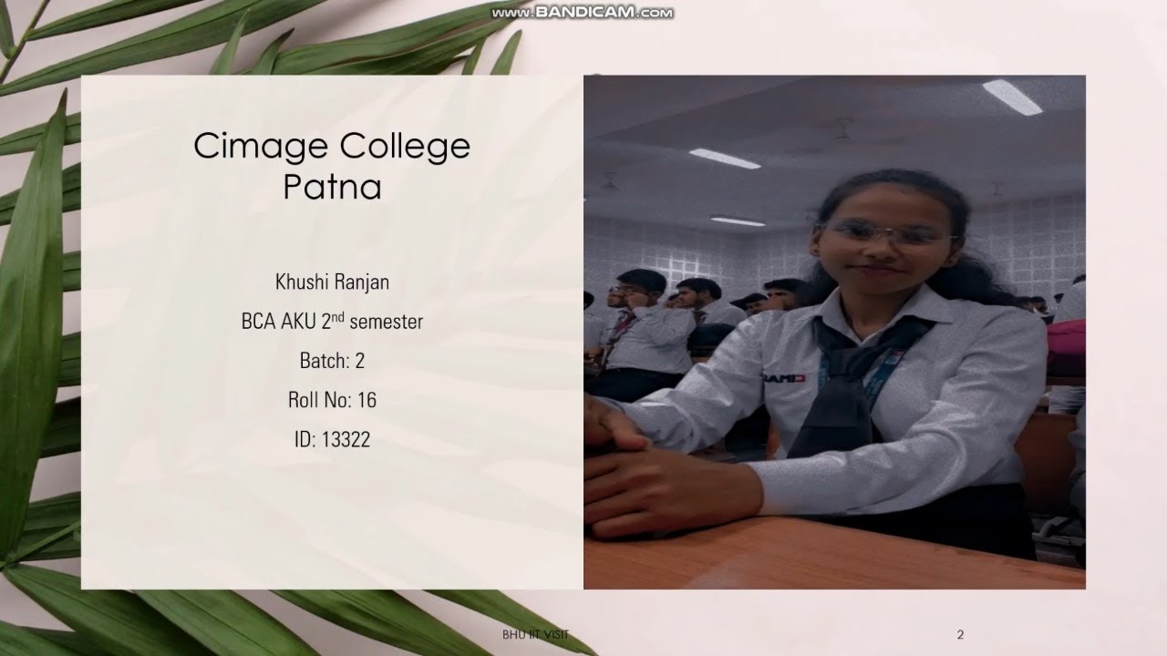 IIT-BHU Trip Video Made by Khushi Ranjan, BCA Student - YouTube