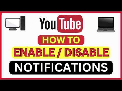 How to Enable Or Disable Notifications on YouTube | PC | Step-by-Step ...
