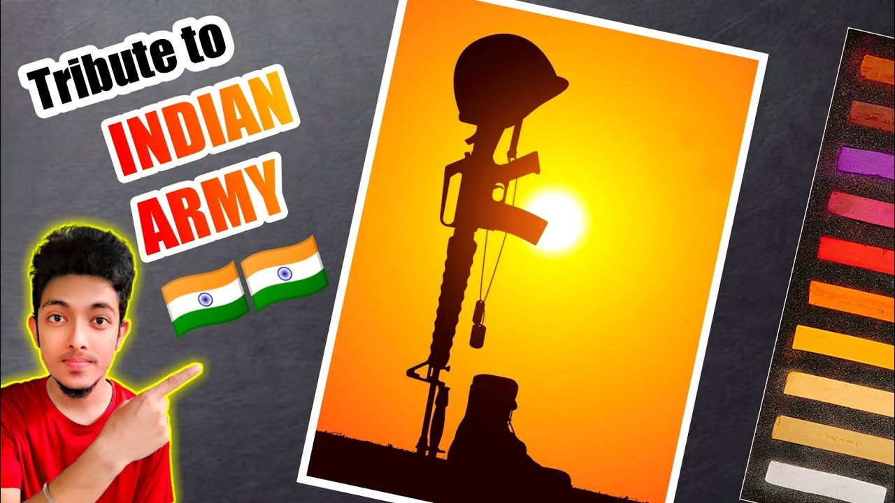 Indian Army drawing || how to draw Indian Army || Tribute To Indian ...