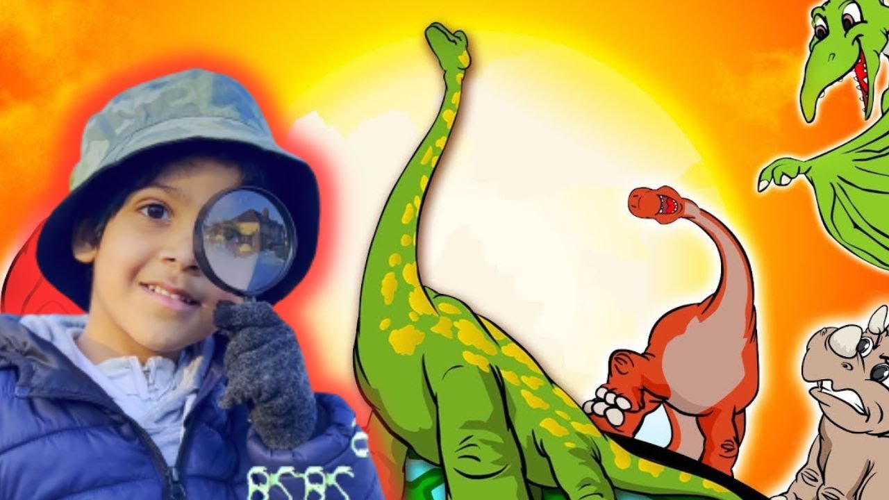 Ahmad on Mission coloring Dinosaurs || Dinosaurs colouring learning and ...