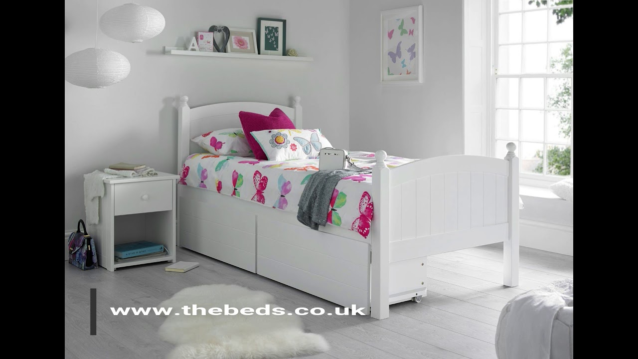 Charleston Solo White Bed Frame - YouTube