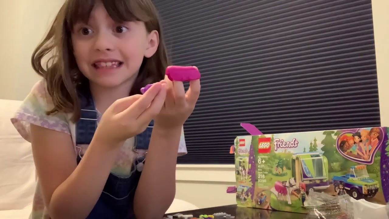 Hannah assembles LEGO Friends 41371 Mia’s Horse Trailer. PT. 1 - YouTube