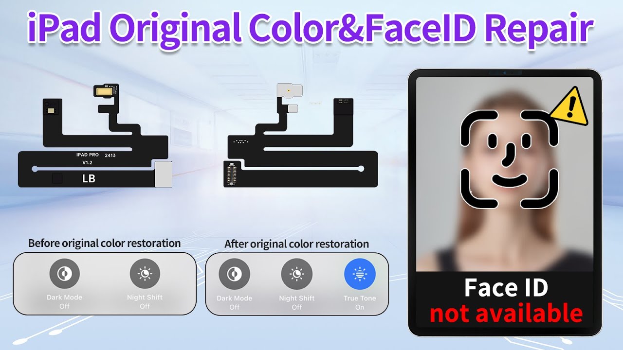 LBtool ipad pro FPC Earpiece Cable For Repair ipad pro Face id Problem. - YouTube