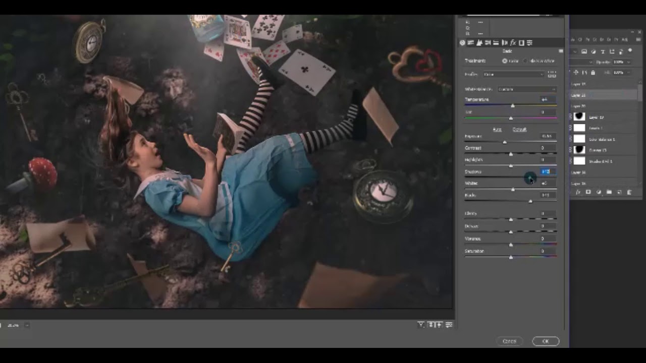 Alice in Wonderland Composite Tutorial Preview - YouTube