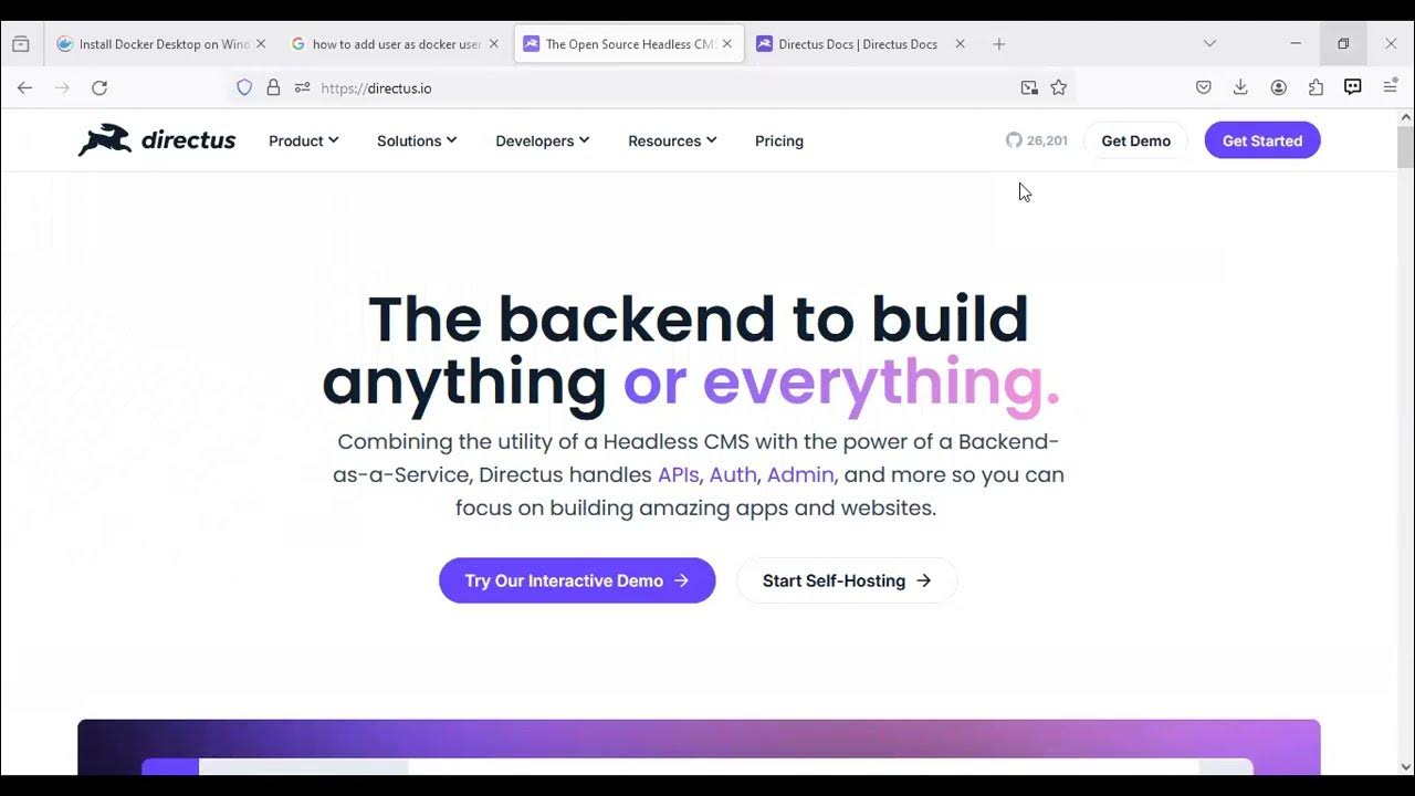 Directus Installations Self Hosting QuickStart - YouTube