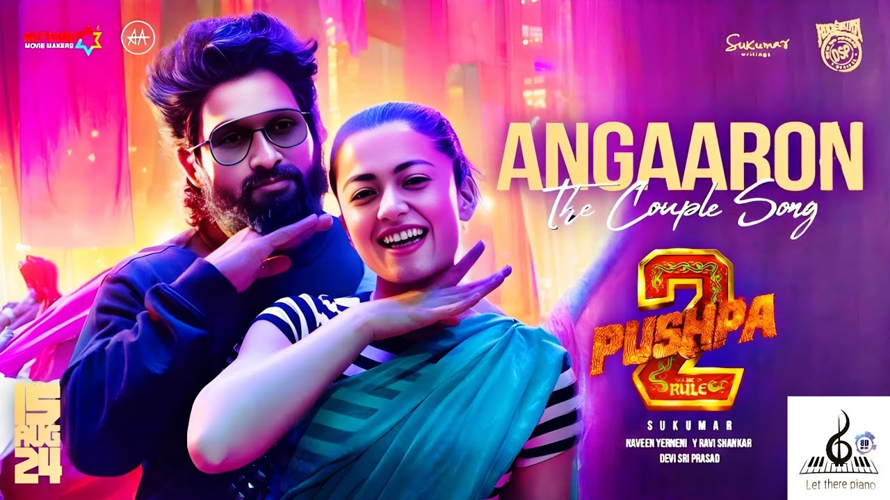 ANGAARO song HINDI IN 8D | PUSHPA 2 THE RULE BY LET THERE PIANO 8D ...