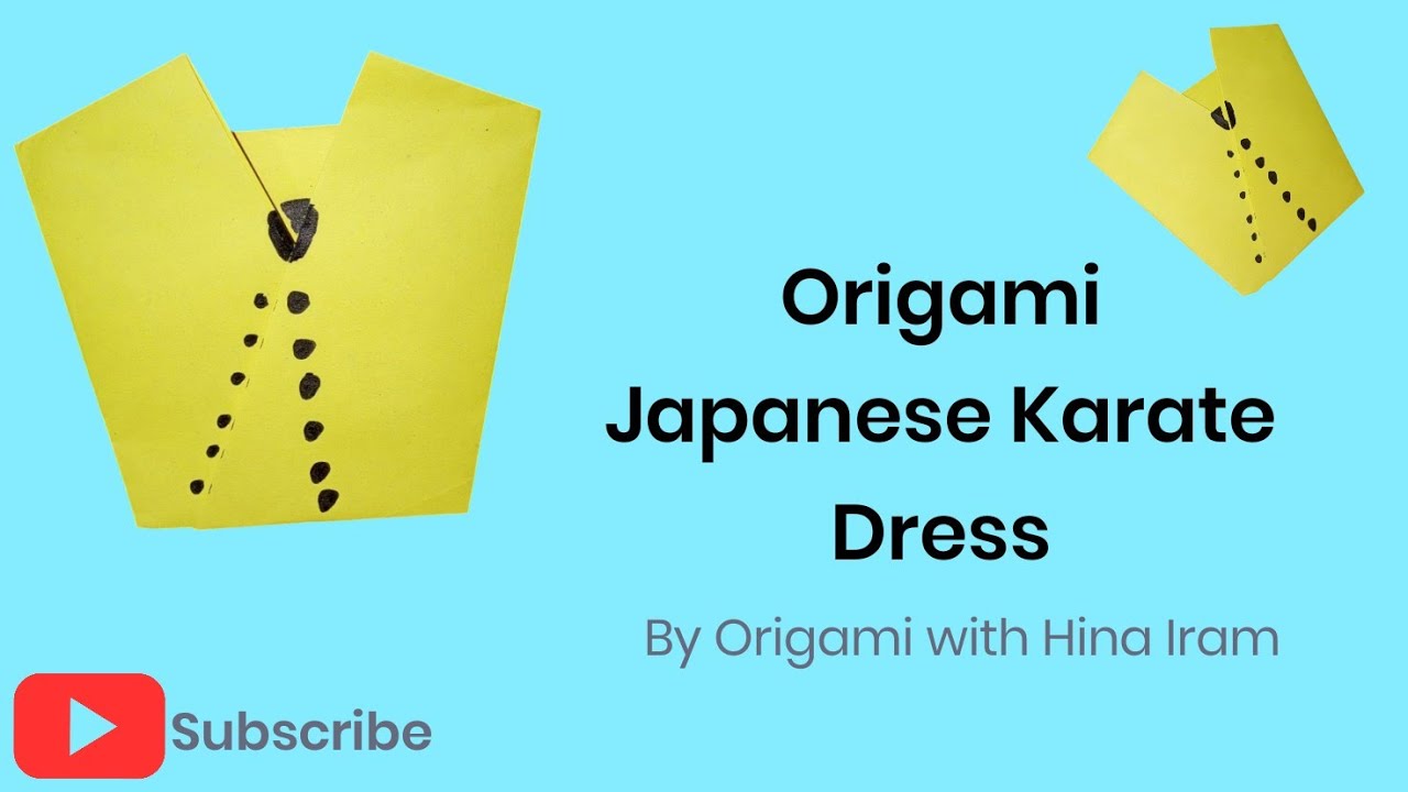 How To Make Origami Japanese Karate 🥋 Dress Making| Dress Making Easy ...