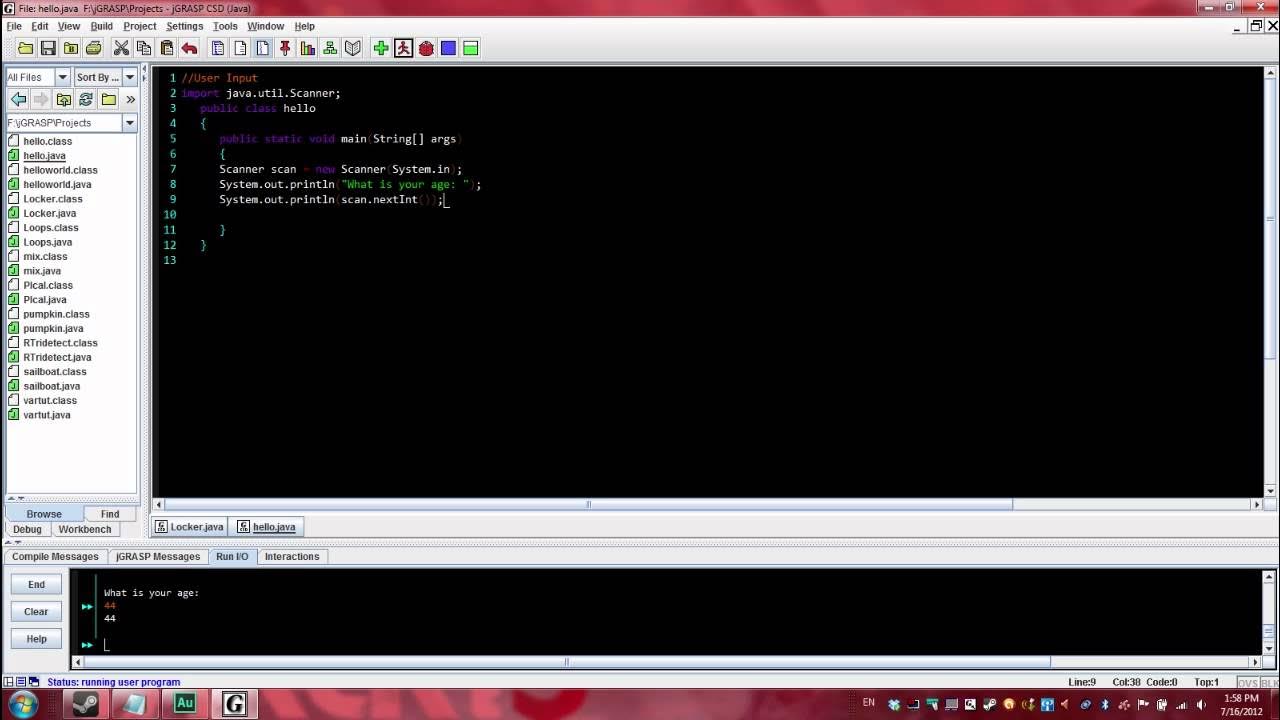 Java User Input-Tutorial 5 - YouTube