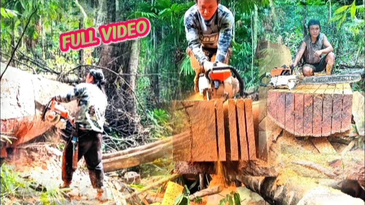 Full‼️ pengerjaan kayu besi atau (MERBAU) - YouTube