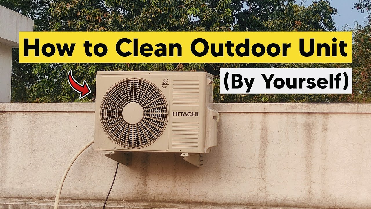 How to Clean Outdoor Unit of AC? (By Yourself) - YouTube