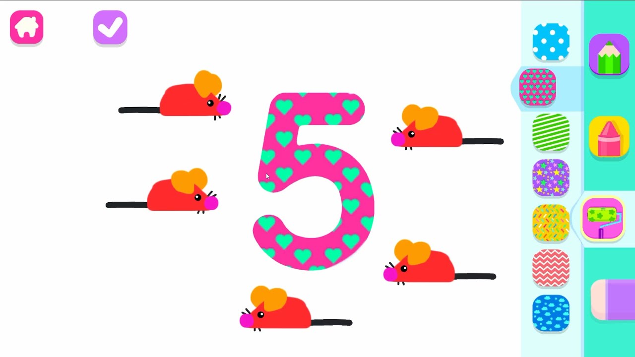 Number Learning: Counting Skills with Bini Toddler Drawing Games ...