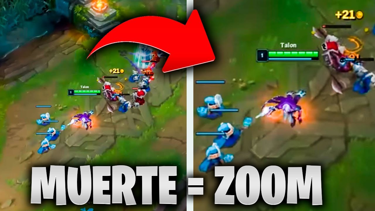 LEAGUE of LEGENDS PERO con CADA MUERTE AUMENTO el ZOOM - YouTube