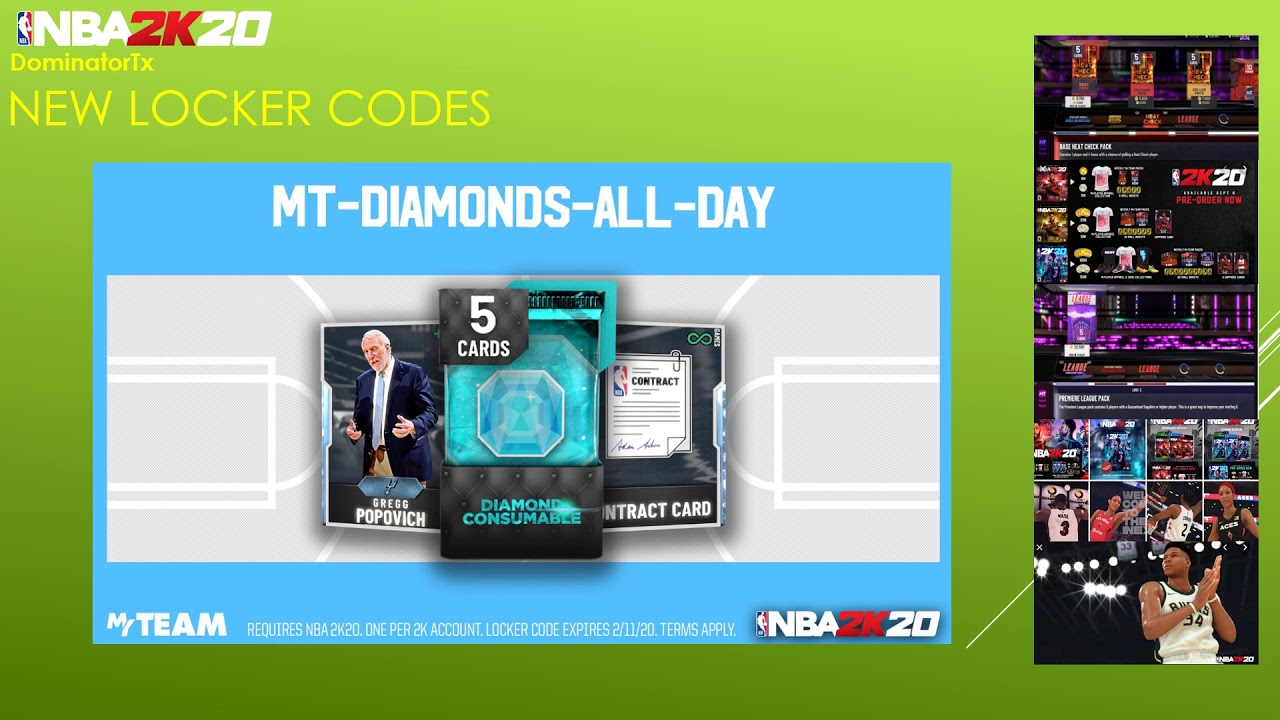 PS4 NBA 2K20 MyTEAM NEW LOCKER CODE and I must say, the best ONE YET ...