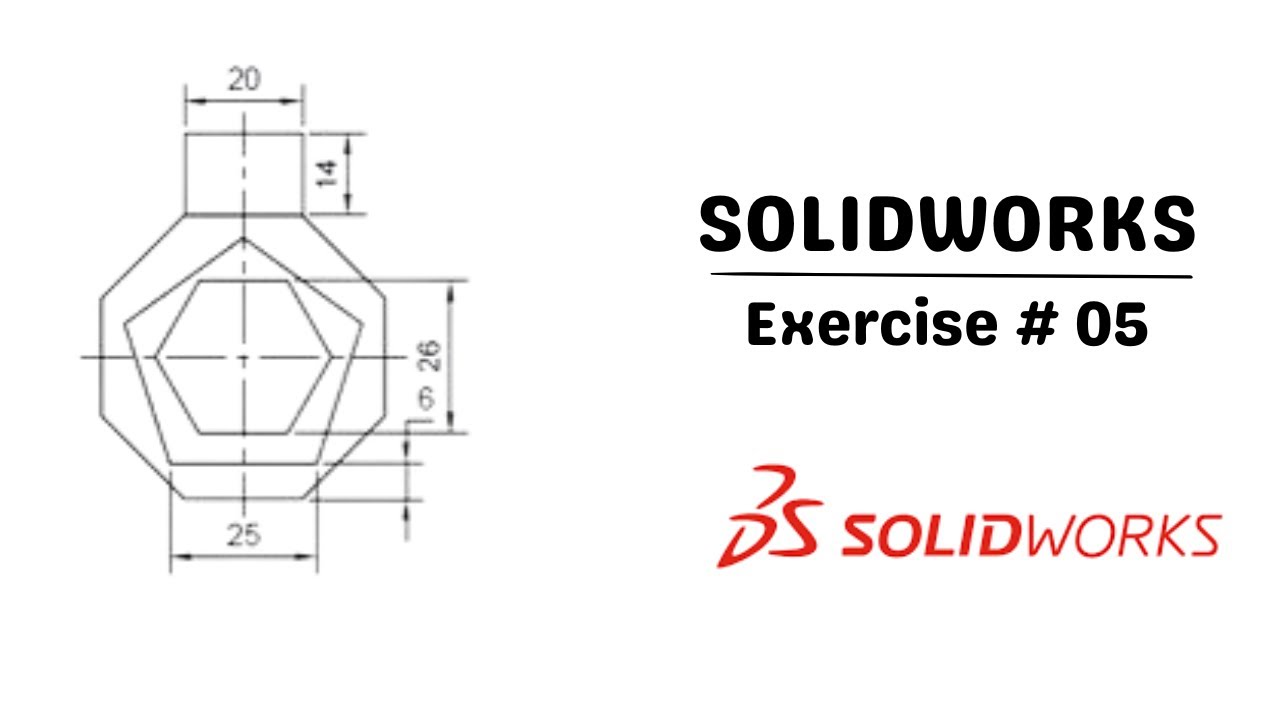 SolidWorks Exercises for Beginners - 05 || #solidworksexercise # ...