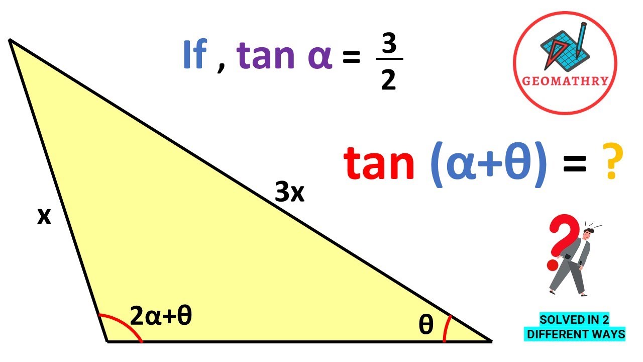 How To Find The Tangent Of An Angle In A Triangle Geometry Puzzle