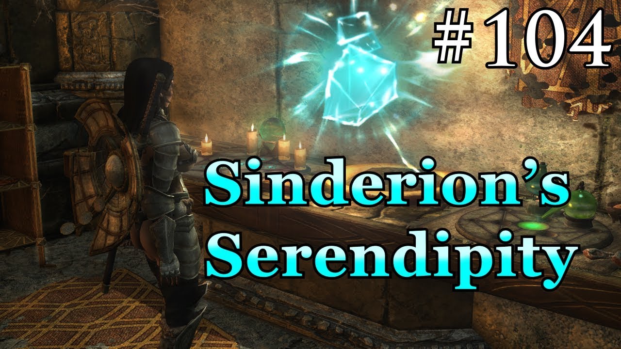 Skyrim SE # 104 - Sinderion's Serendipity - SKSE64 2.0.7 - YouTube