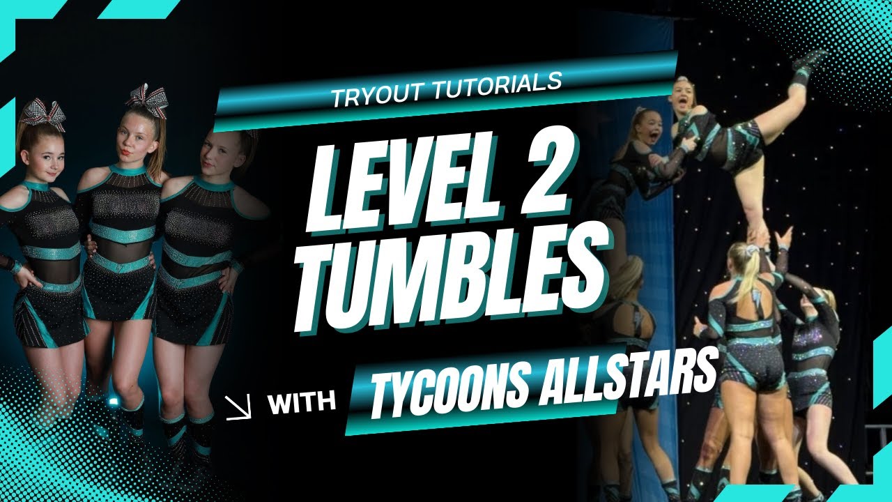 Level 2 tumbles for tryouts - YouTube