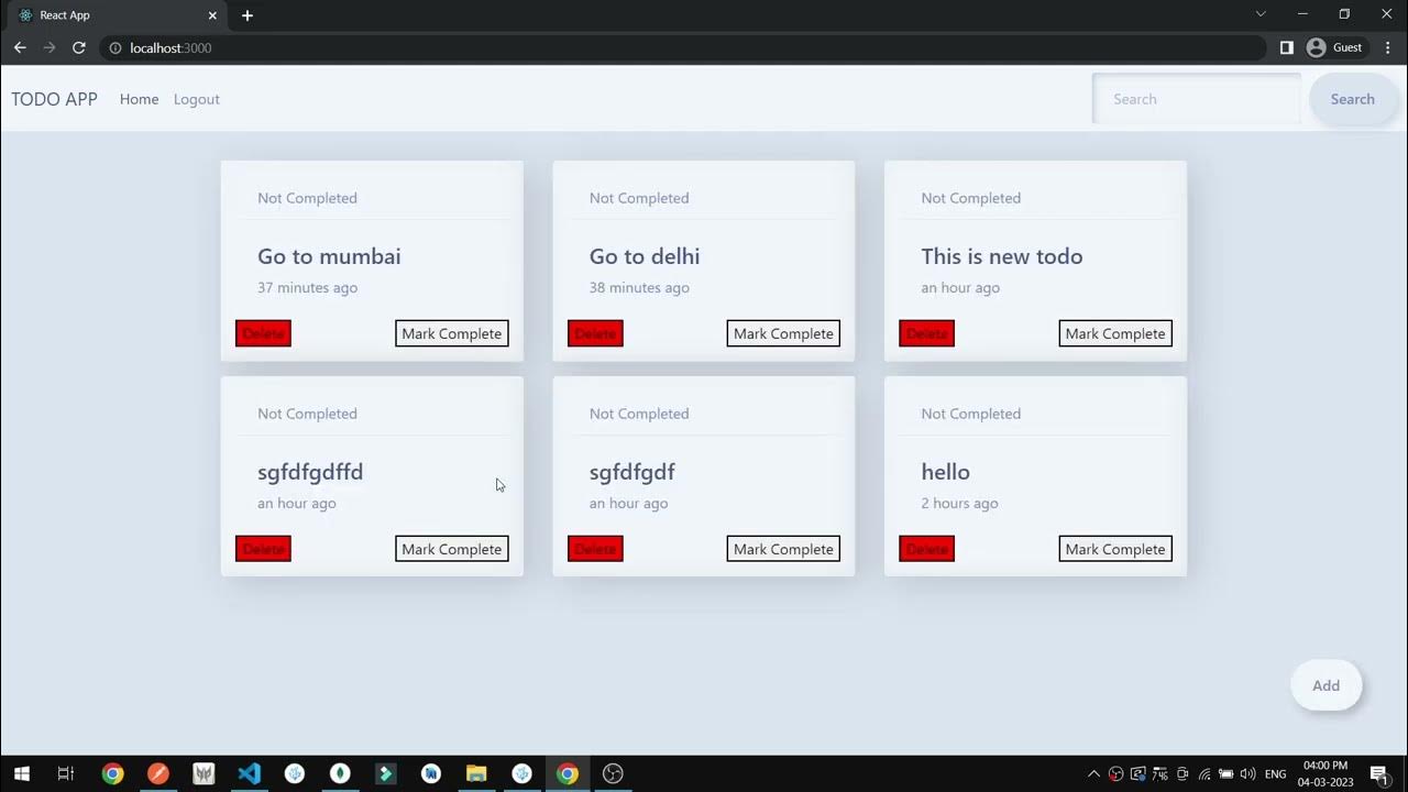 Delete Todo in React in Hindi | Todo App | React | MERN Stack Tutorial - YouTube