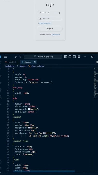 Login form website #html #webdesign #programming #css #trending #foryou #viral #loginform # ...