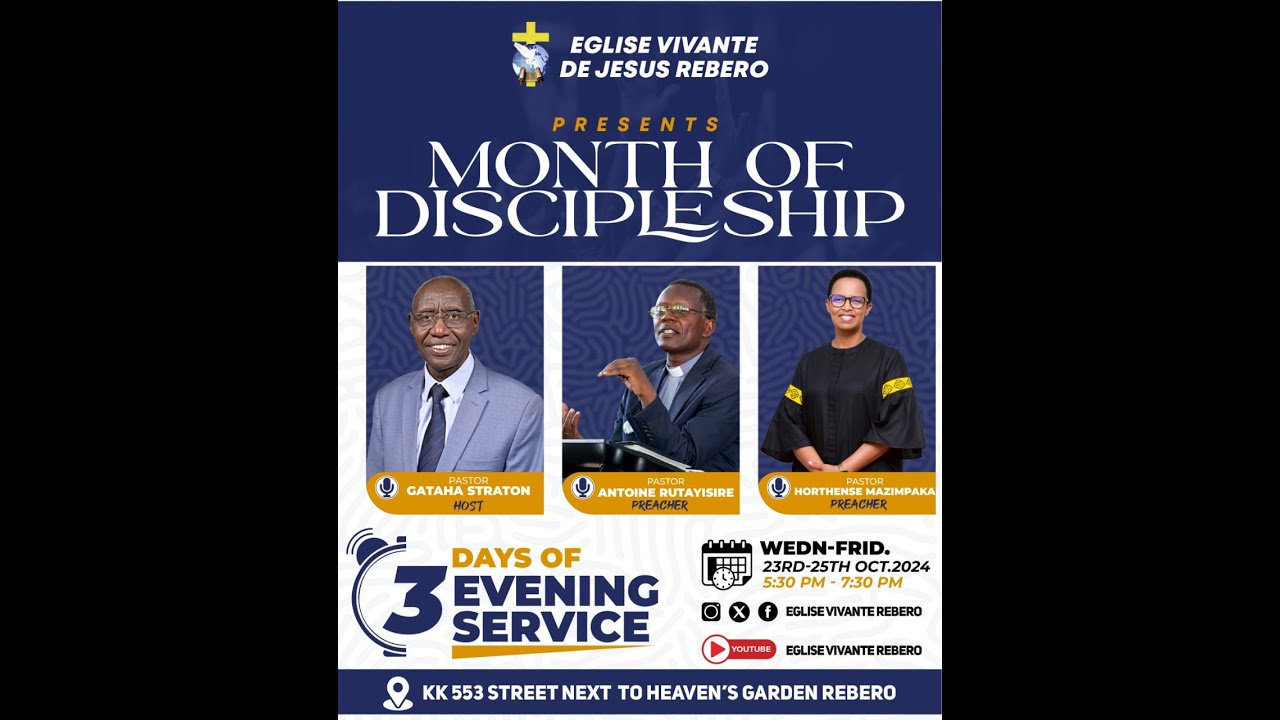 MONTH OF DISCIPLESHIP - KUBA MU IJAMBO RY'IMANA - WITH PST. HORTHENSE ...