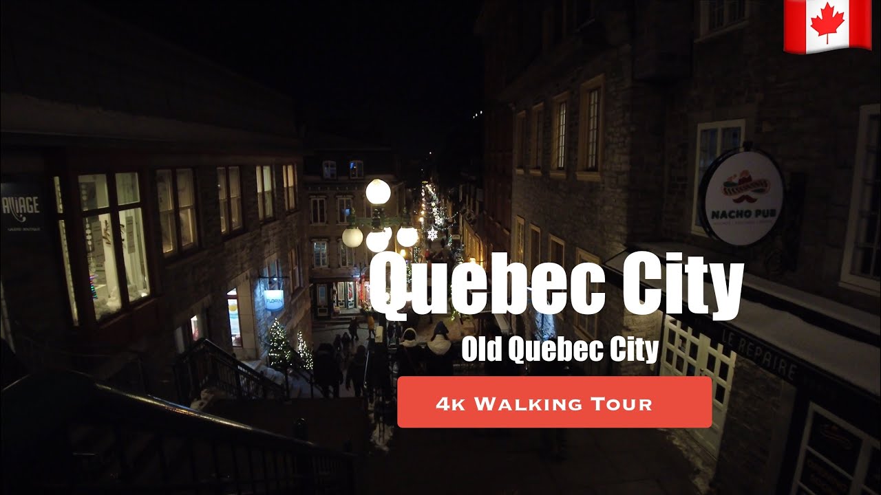 [4K] Quebec City (Québec) Canada walking tour - Old Quebec city | #238 ...