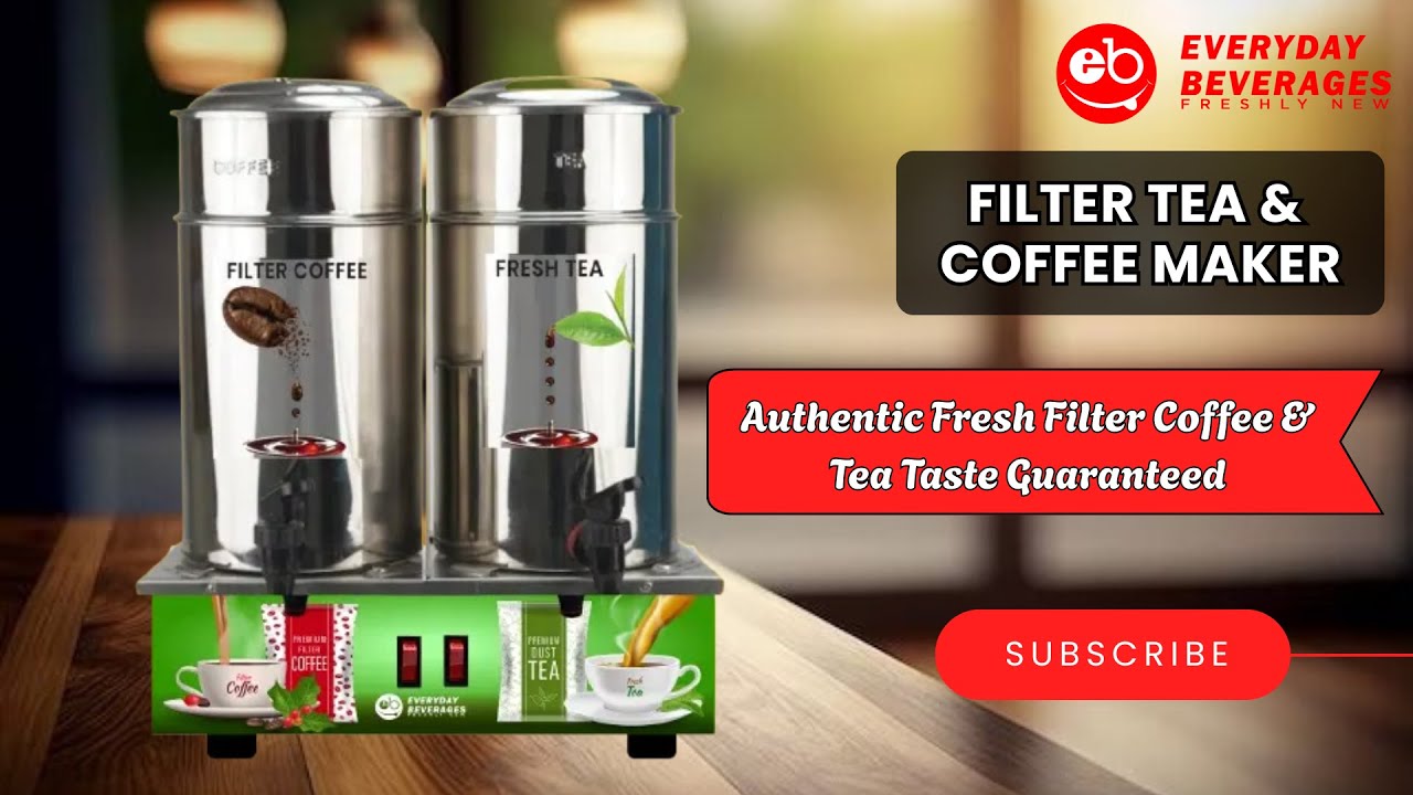 Everyday Traditional Filter Tea & Filter Coffee Maker - YouTube