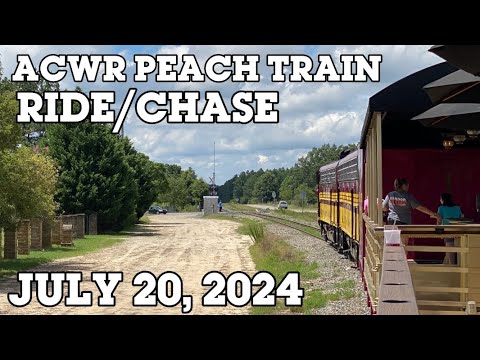 Riding/Chasing ACWR's Peach Festival Train - YouTube
