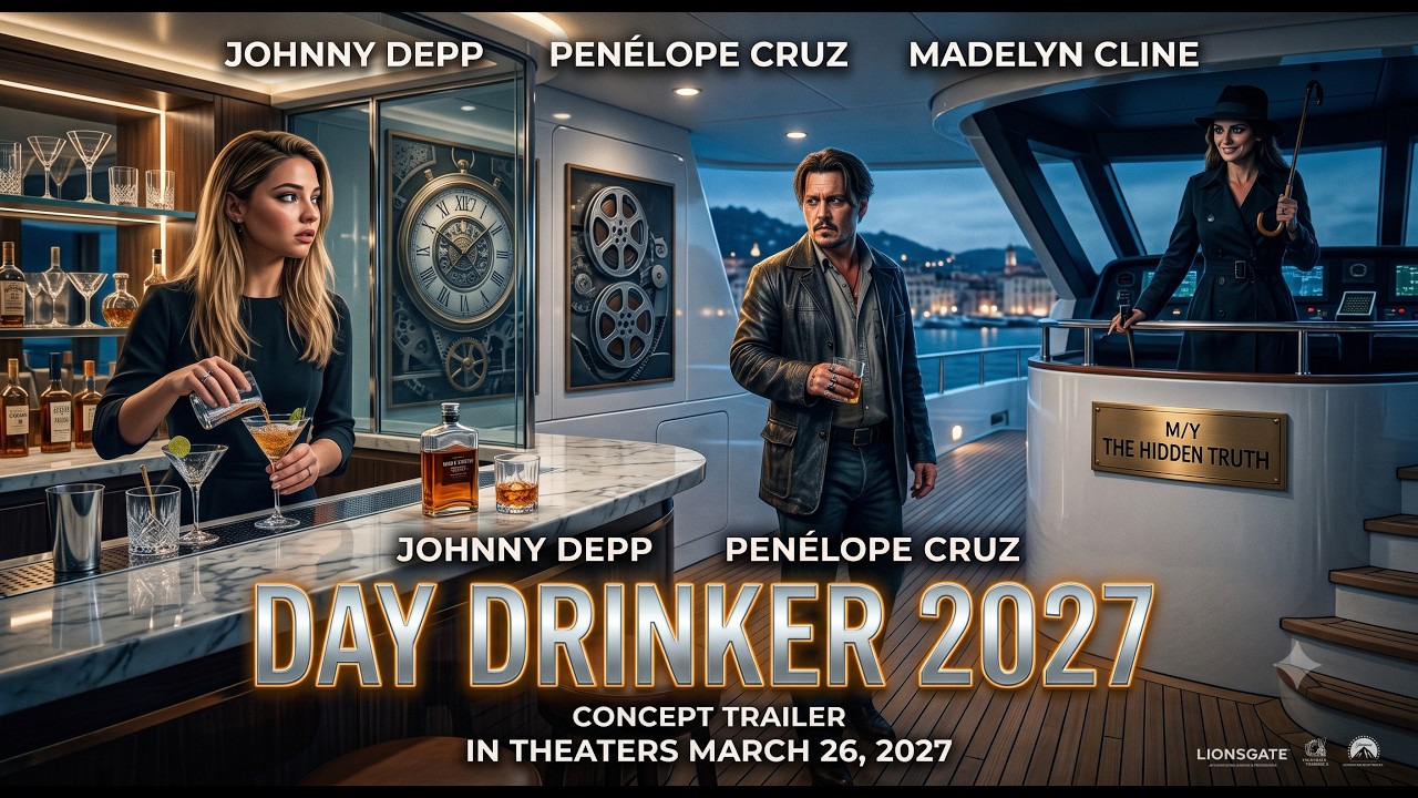 Day Drinker (2026) Johnny Depp Penélope Cruz, Madelyn Cline - YouTube