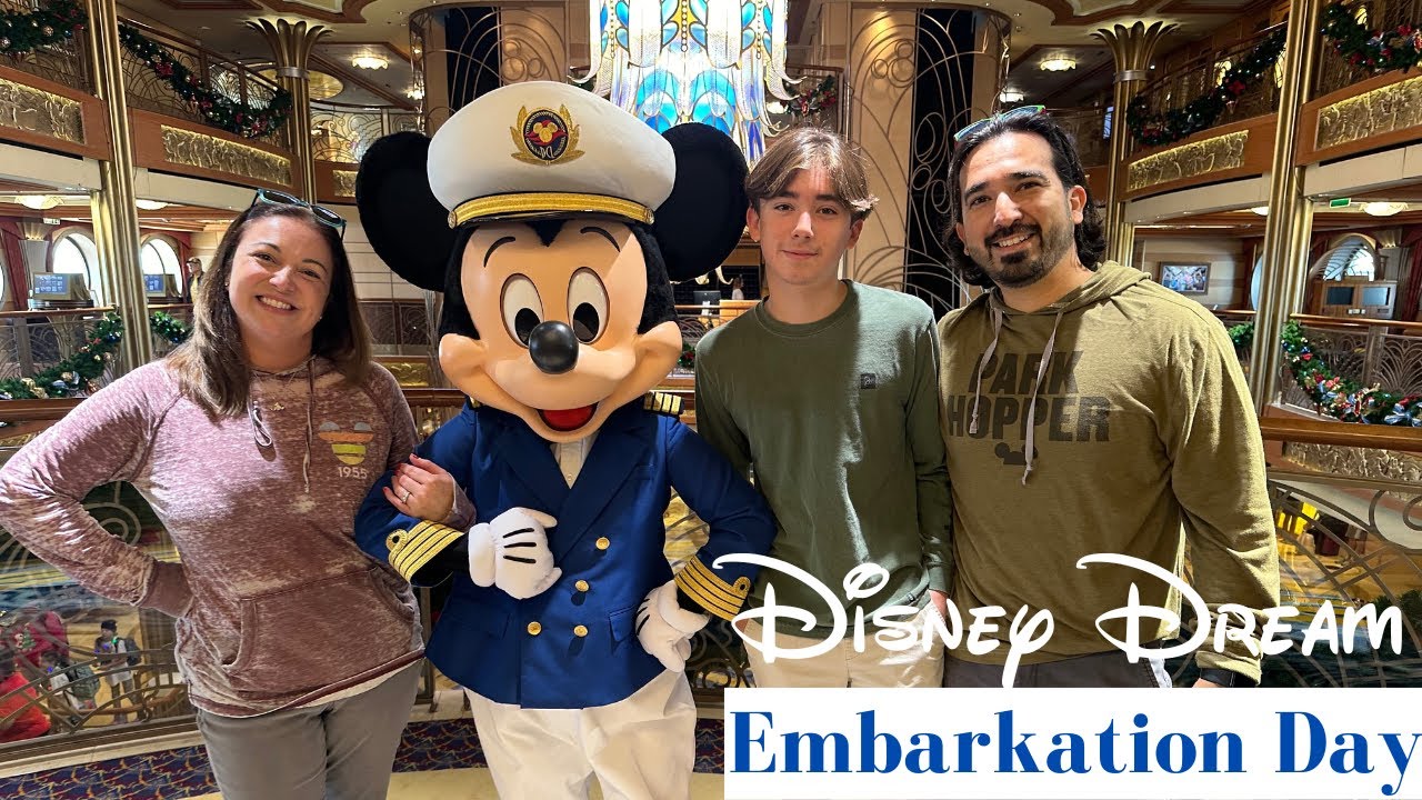 Disney Dream Very MerryTime Cruise Embarkation Day! - YouTube