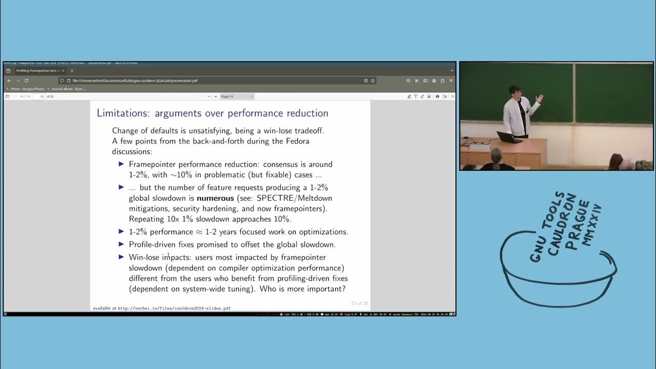 Serhei Makarov: Profiling framepointer-less code with elfutils stacktrace - GNU Tools Cauldron ...