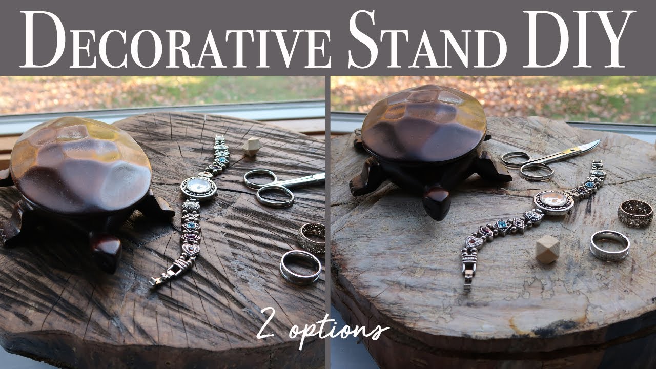 DIY Tree Stump Tray/Tree Stump Stand - YouTube