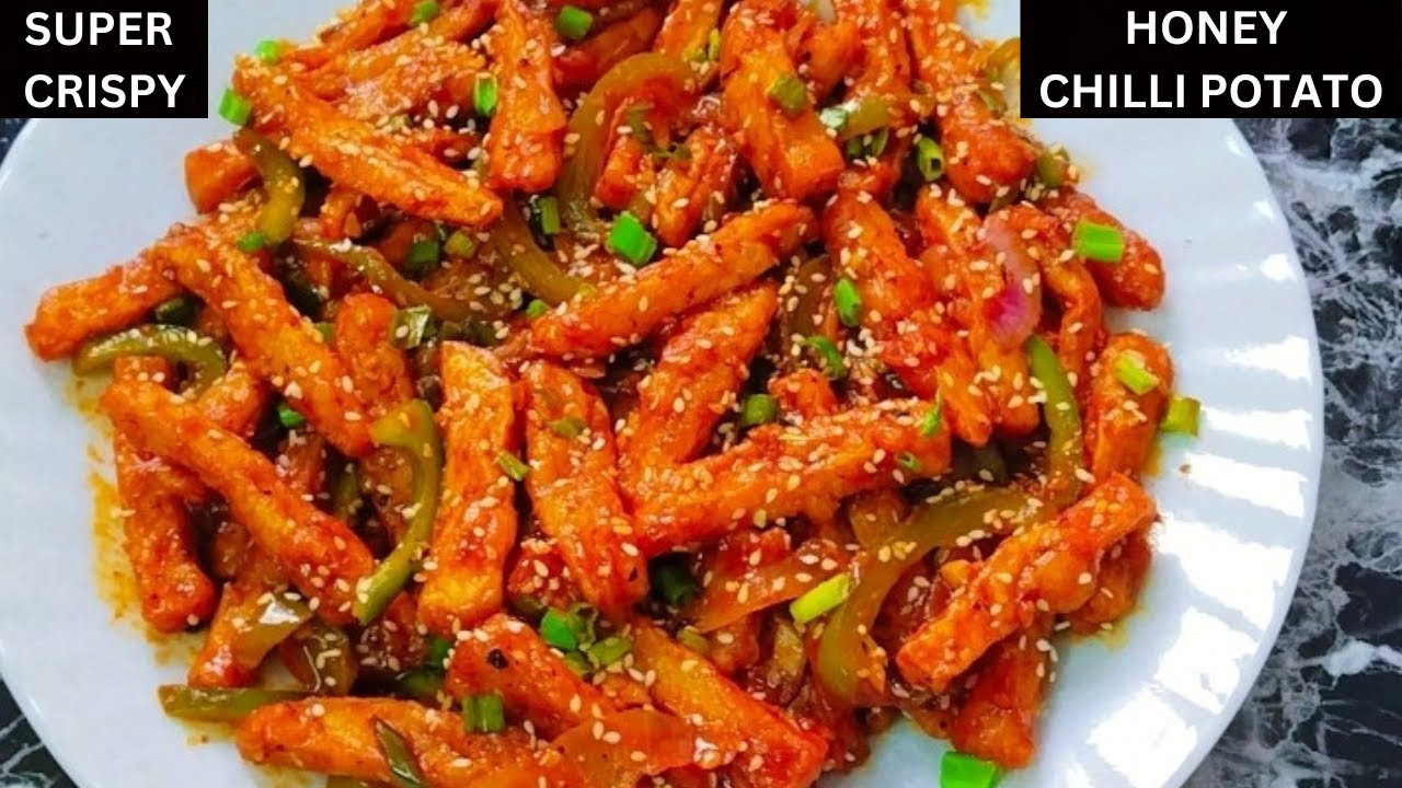सुपर क्रिस्पी और टेस्टी चिल्ली पोटैटो | Street Style Chilli Potato ...