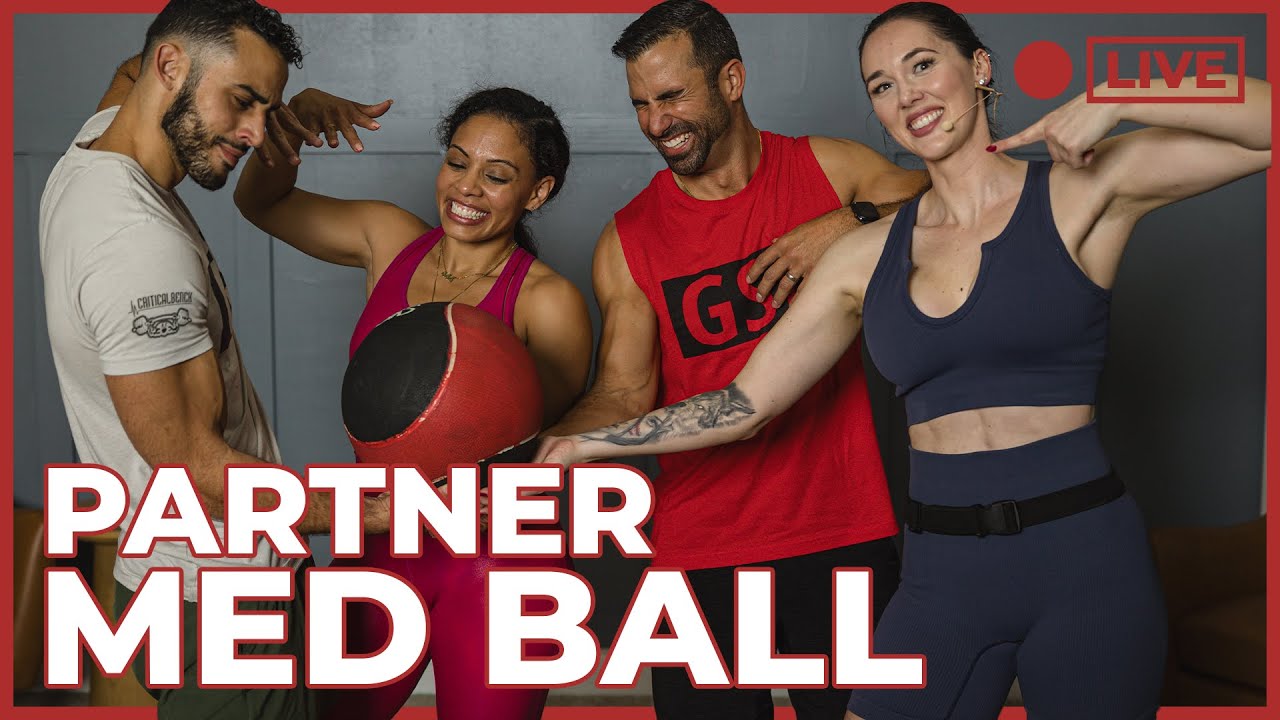 5 Minute Partner Med Ball Workout - Grab a Friend and a Ball! - YouTube