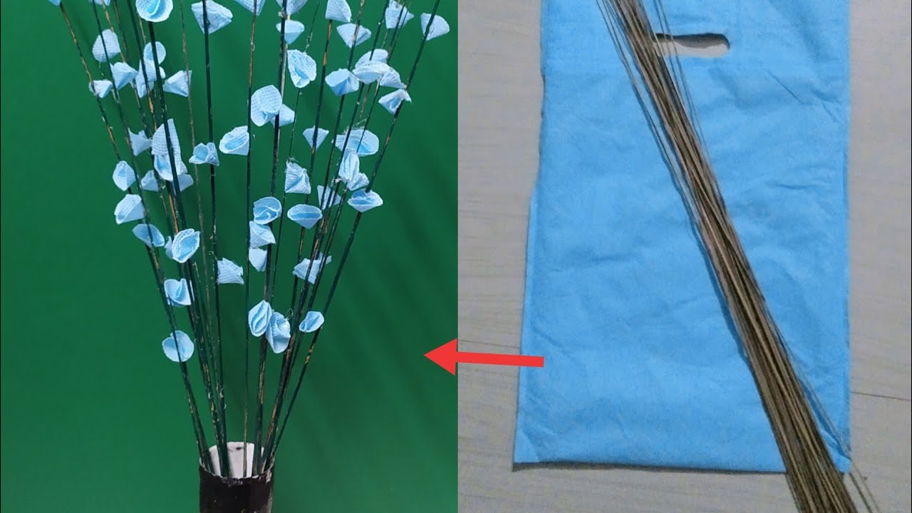 Best out of waste || Broom stick craft || Cloth Bag Craft - YouTube