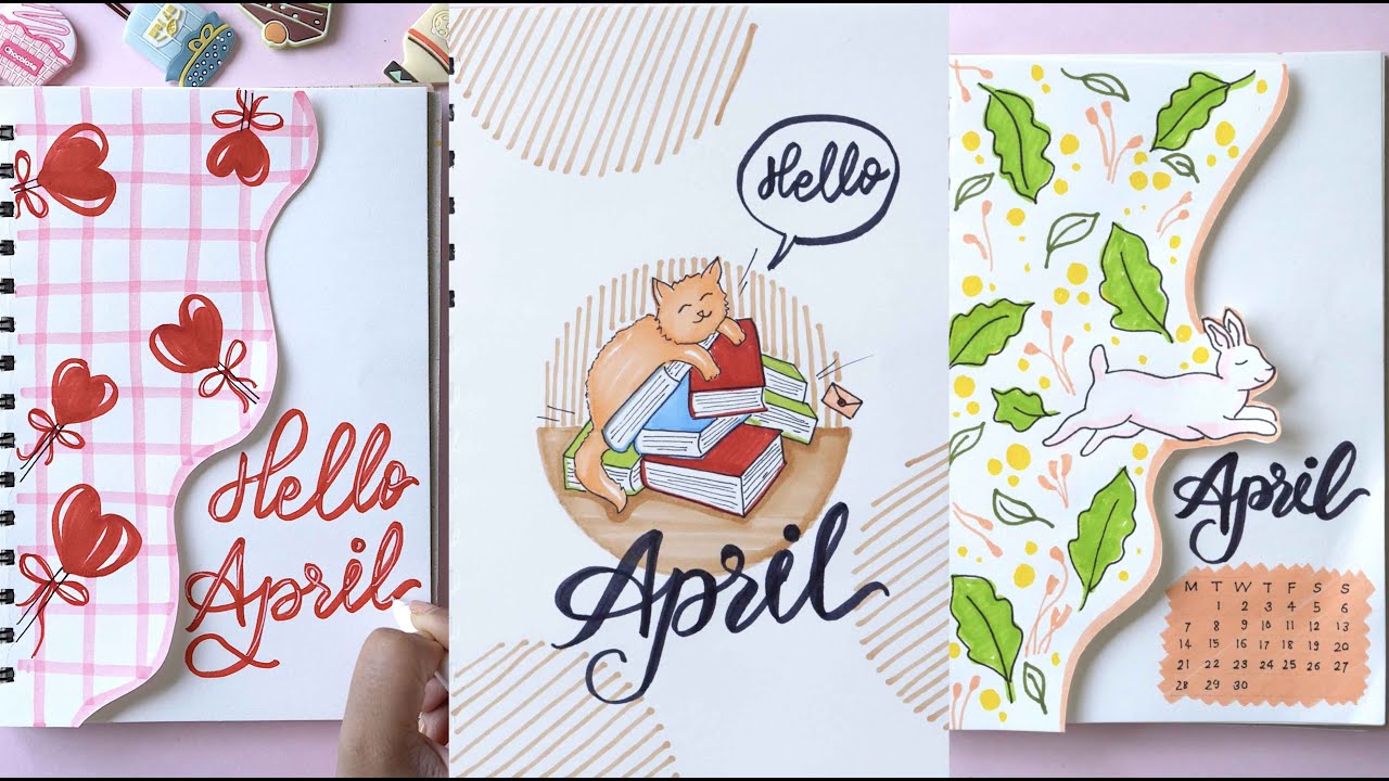 April Month Cover Design Ideas | Front Page Designs - YouTube