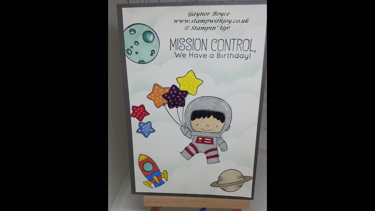 My Favourite Things "Space explorer" birthday card - YouTube