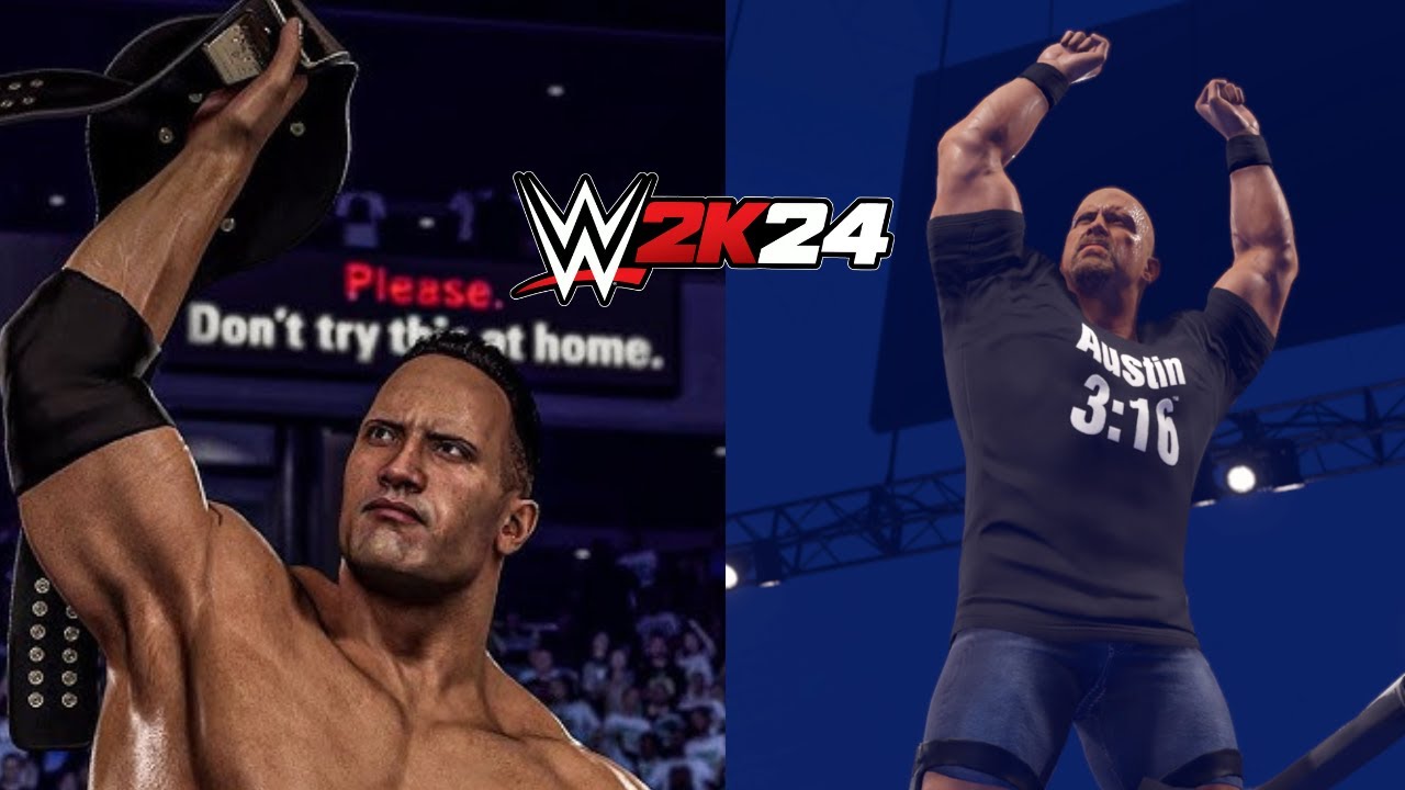 FULL MATCH Gameplay - Stone Cold Vs Rock (legendary rivalry match ...