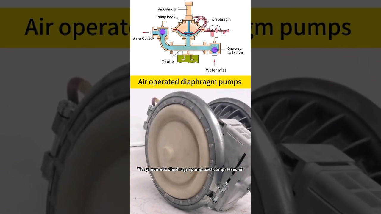 Working Of Pneumatic diaphragm Pump#machines#mechanical Learning - YouTube