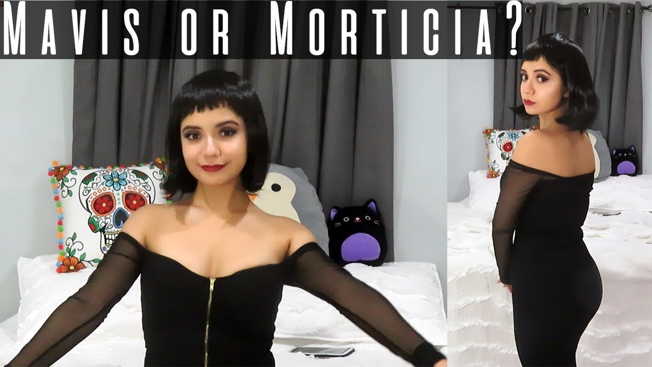 Modern Morticia Addams(or Mavis Hotel Transylvania)Tutorial - YouTube