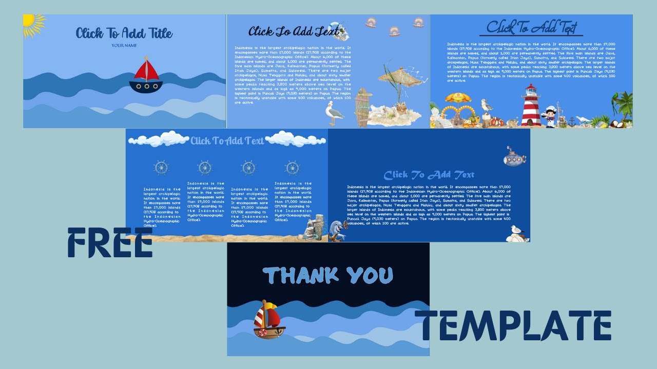 Free Template PPT | PPT Sailor Theme | Power Point - YouTube