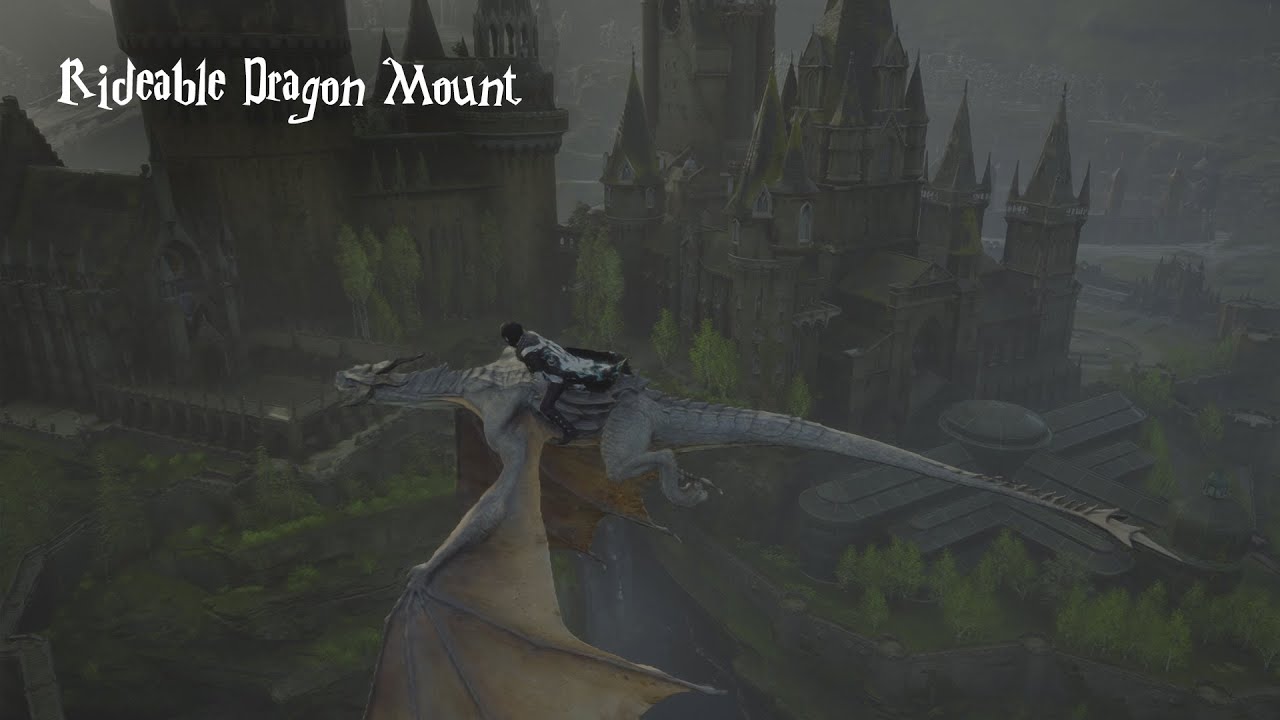 Hogwarts Legacy - Rideable Dragon Mount - YouTube