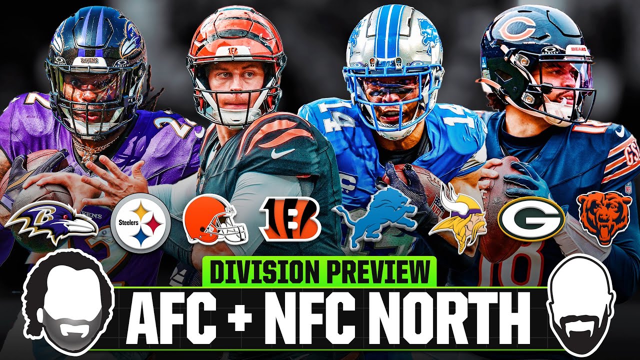 AFC + NFC North 2025 NFL Season Preview & Predictions - YouTube