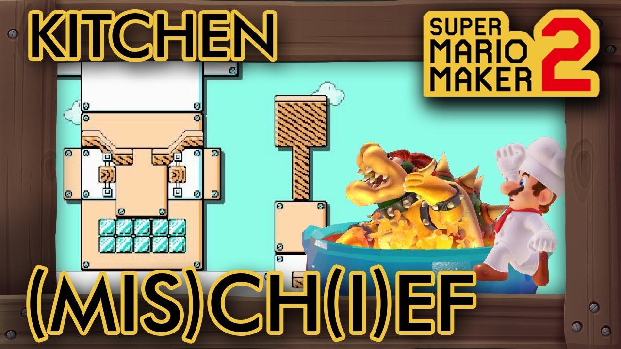Super Mario Maker 2 - Mario The Kitchen (Mis)Ch(i)ef - YouTube
