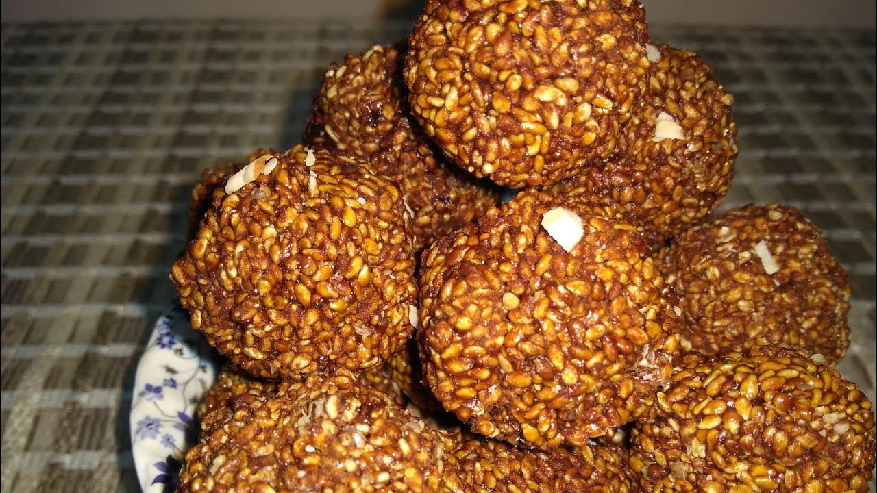 how to make tilke luddu ll Sankranti pe ll - YouTube