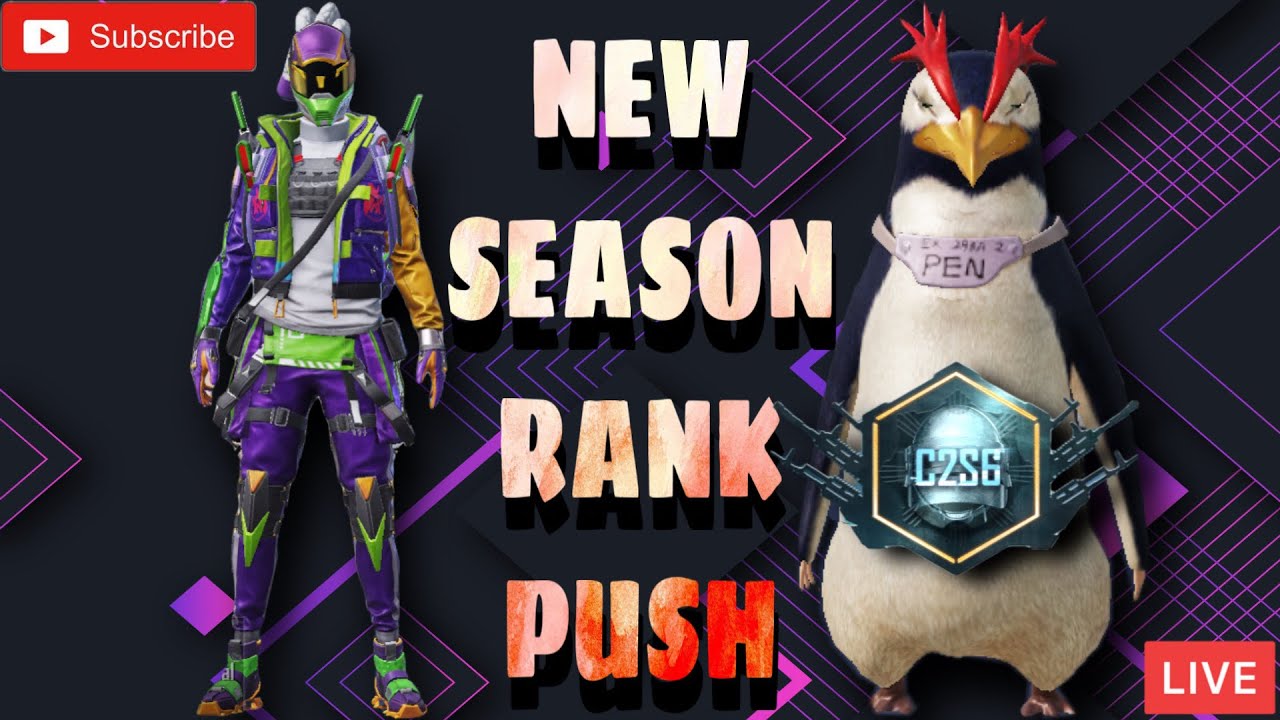 C2S6 NEW SEASON NEW MODE NEW RANK PUSH BGMI LIVE - YouTube